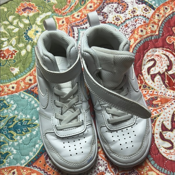Nike | Shoes | Nike White Hightop Sneakers With Ventilated Toe Box ...